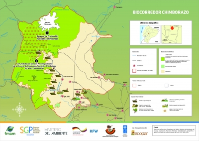 Mapa Biocorredor Chimborazo